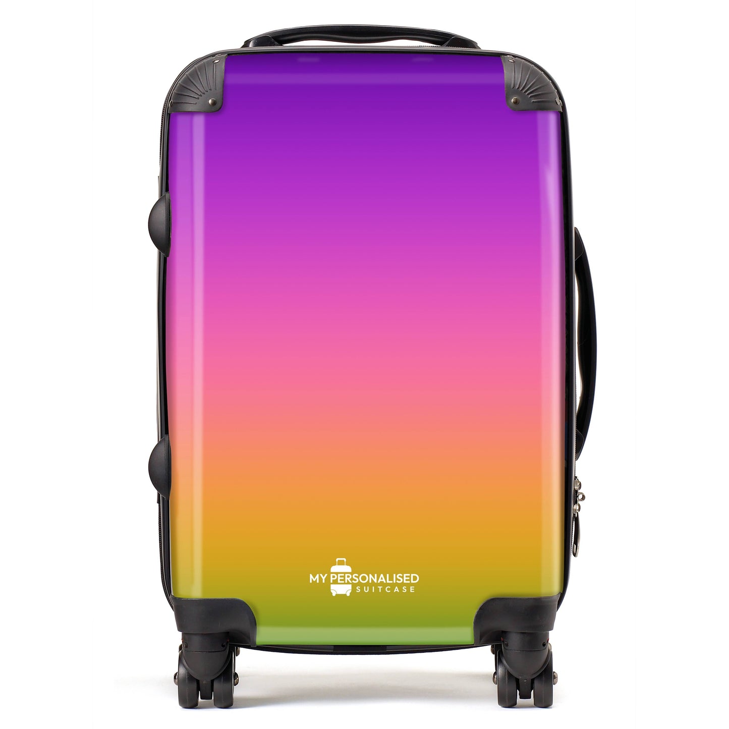 Personalised Dark Rainbow Ombre Gradient Suitcase – My Personalised ...